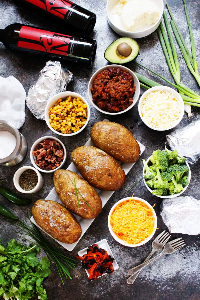 Grilled Baked Potato Bar Platings Pairings