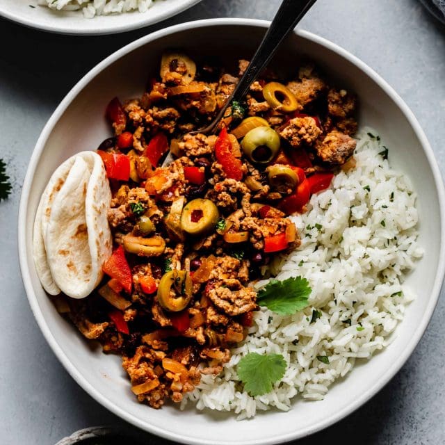 Cuban Ground Turkey Picadillo Recipe