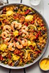 Spanish Seafood Paella with Saffron Aioli (Step-by-Step Method)