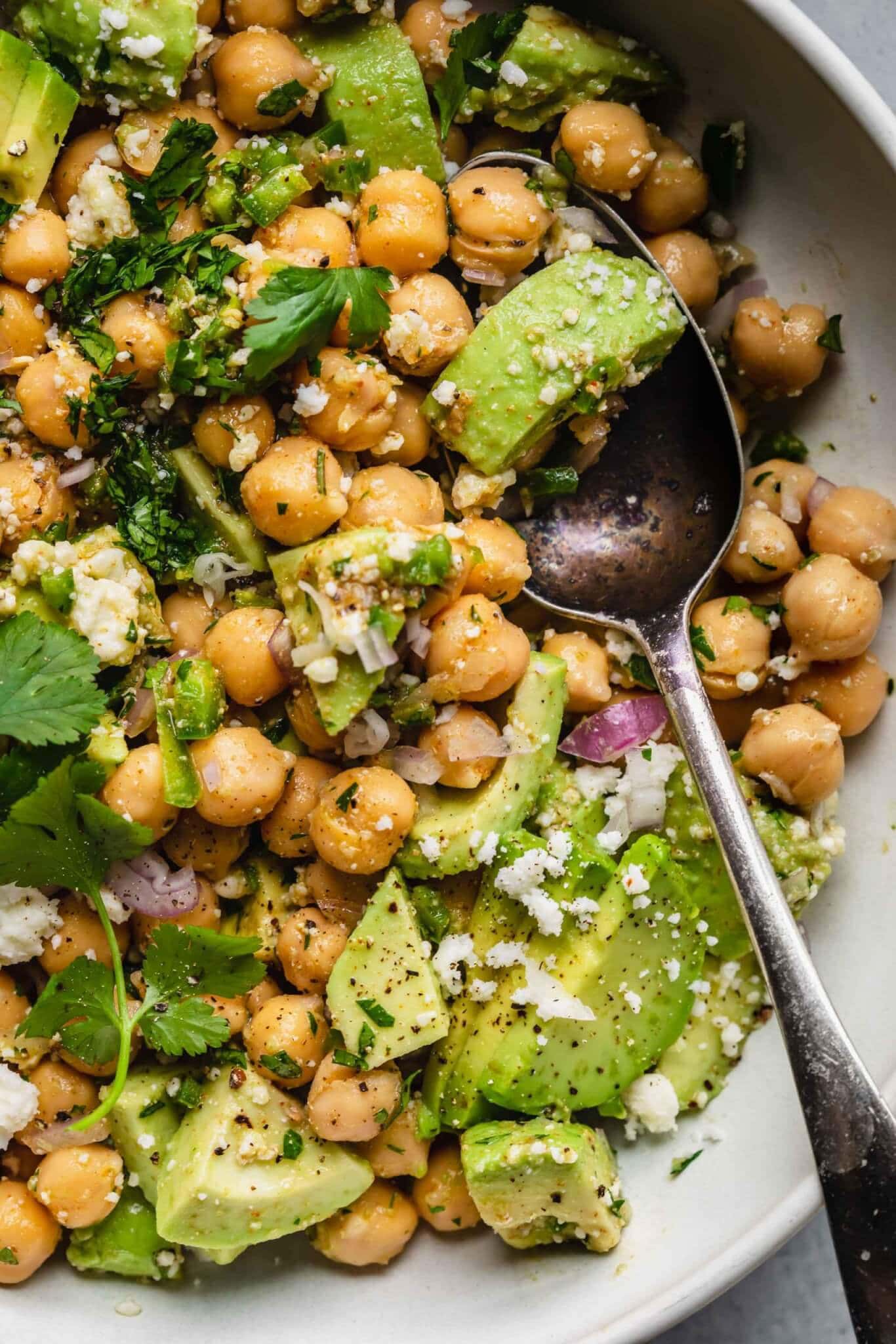 Chickpeas and Avocado Salad - Platings + Pairings