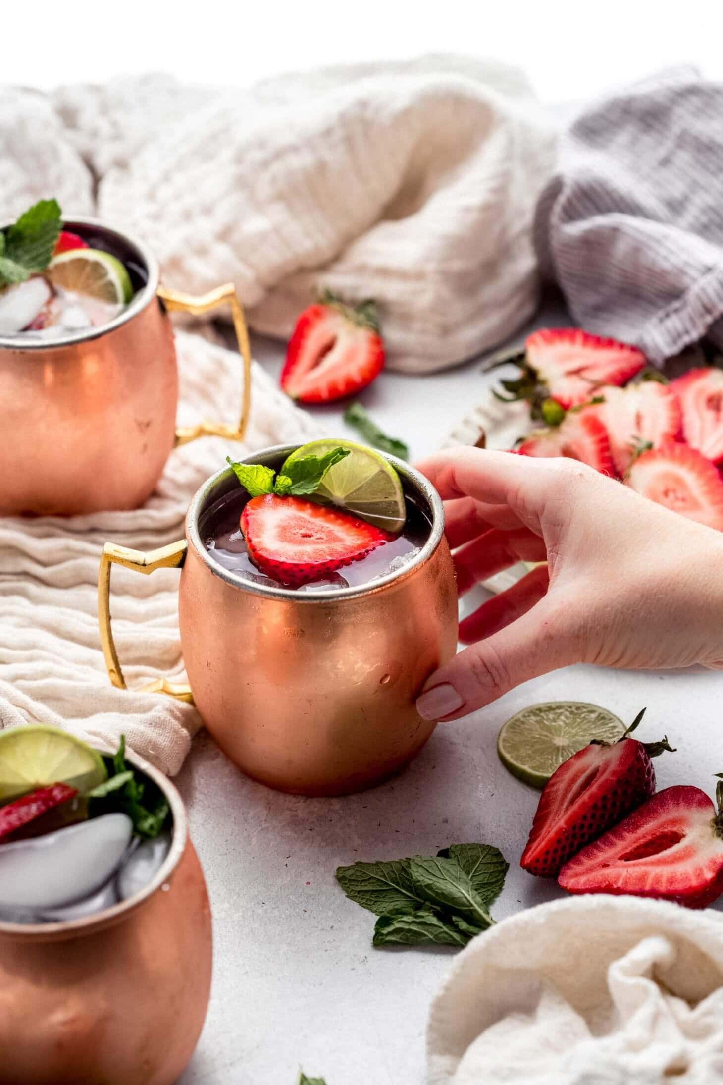 Strawberry Moscow Mule Recipe (Quick + Easy!)