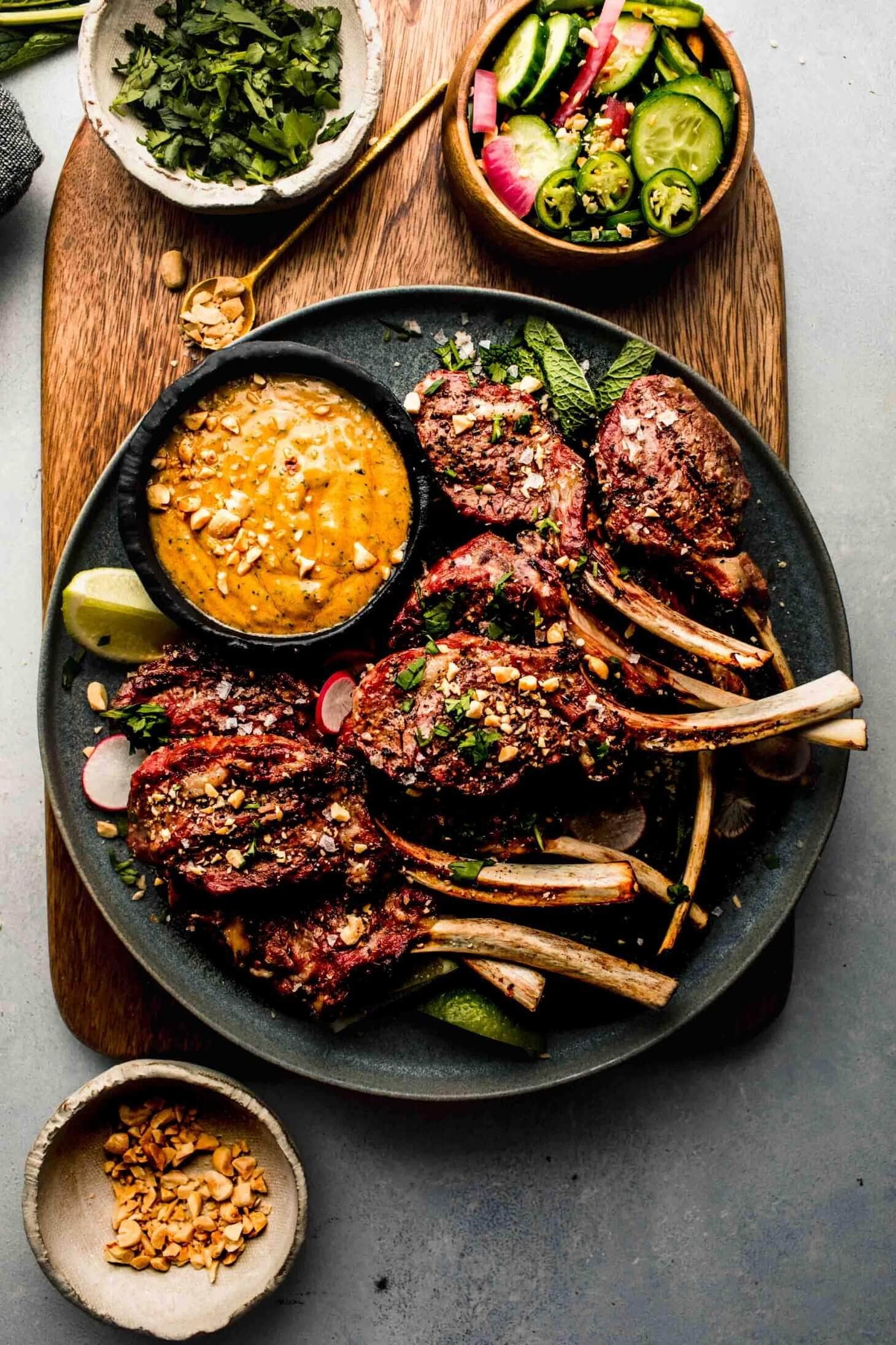 Lamb Chops with Peanut Sauce (Satay Lamb Chops)