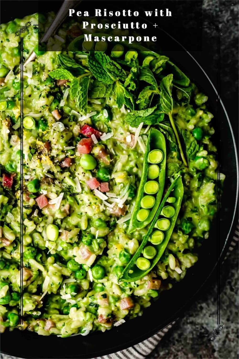 Spring Pea Risotto Recipe with Lemon & Prosciutto