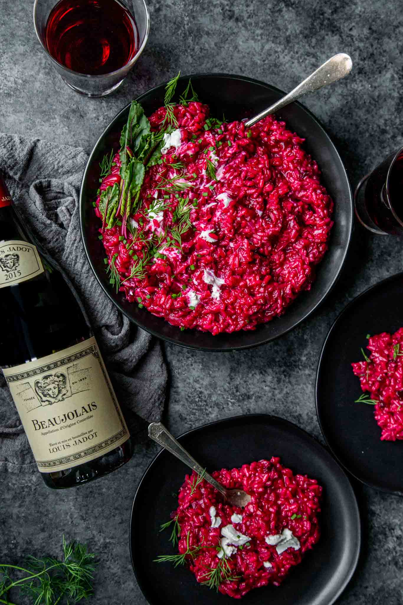 Beet Risotto with Goat Cheese (Creamy + Delicious!)