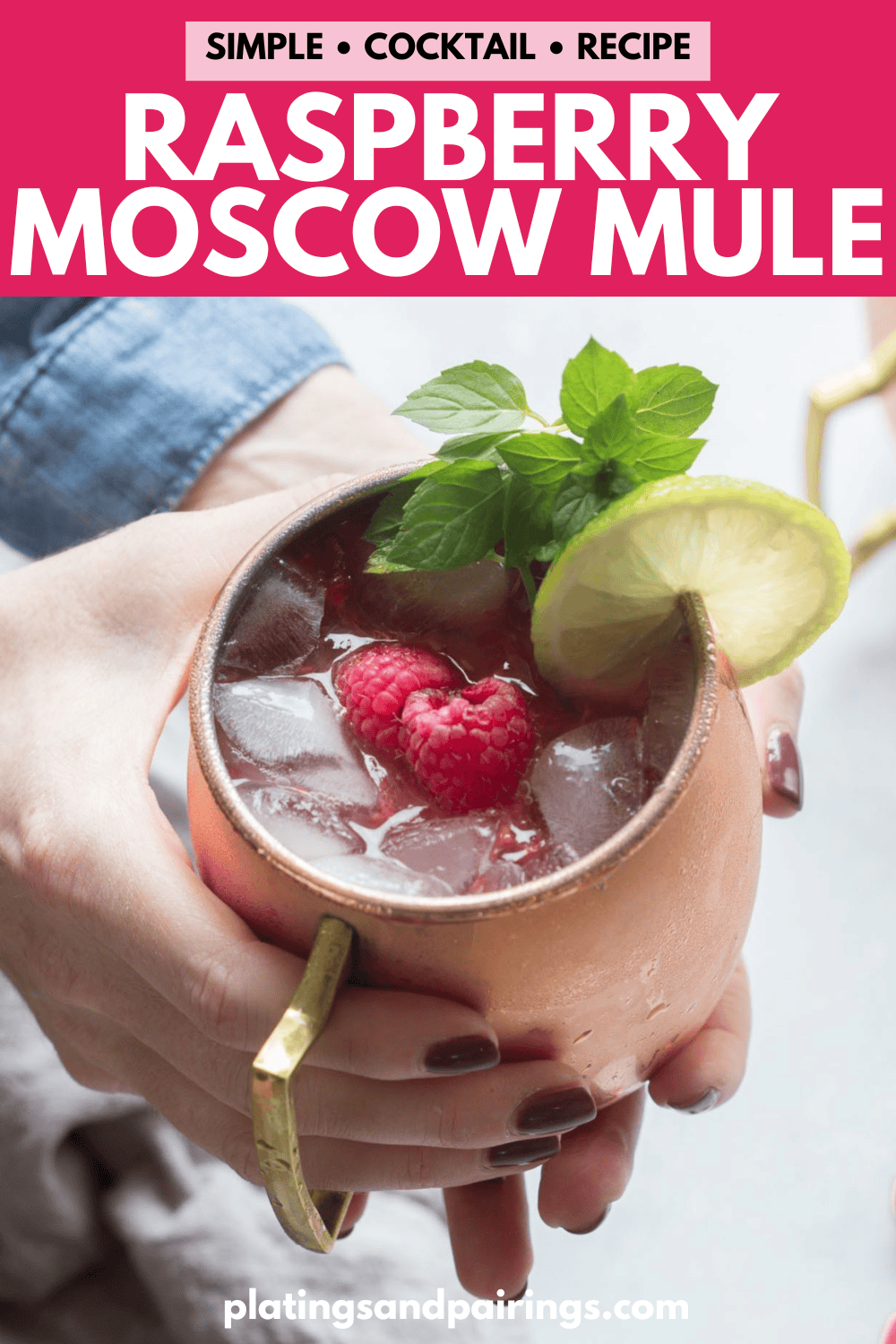 Raspberry Lime Moscow Mule - Platings + Pairings