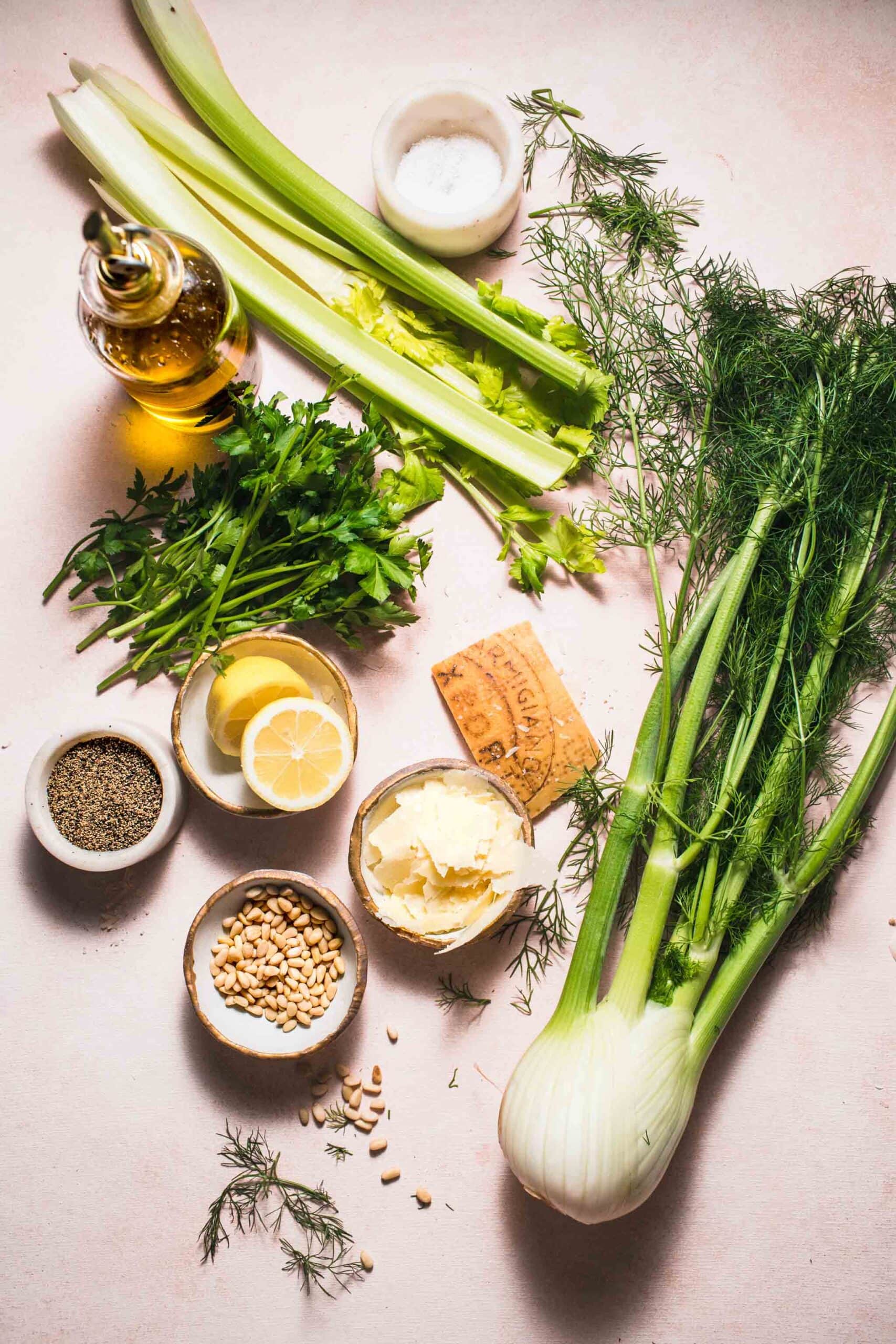 Shaved Fennel and Celery Salad with Parmesan