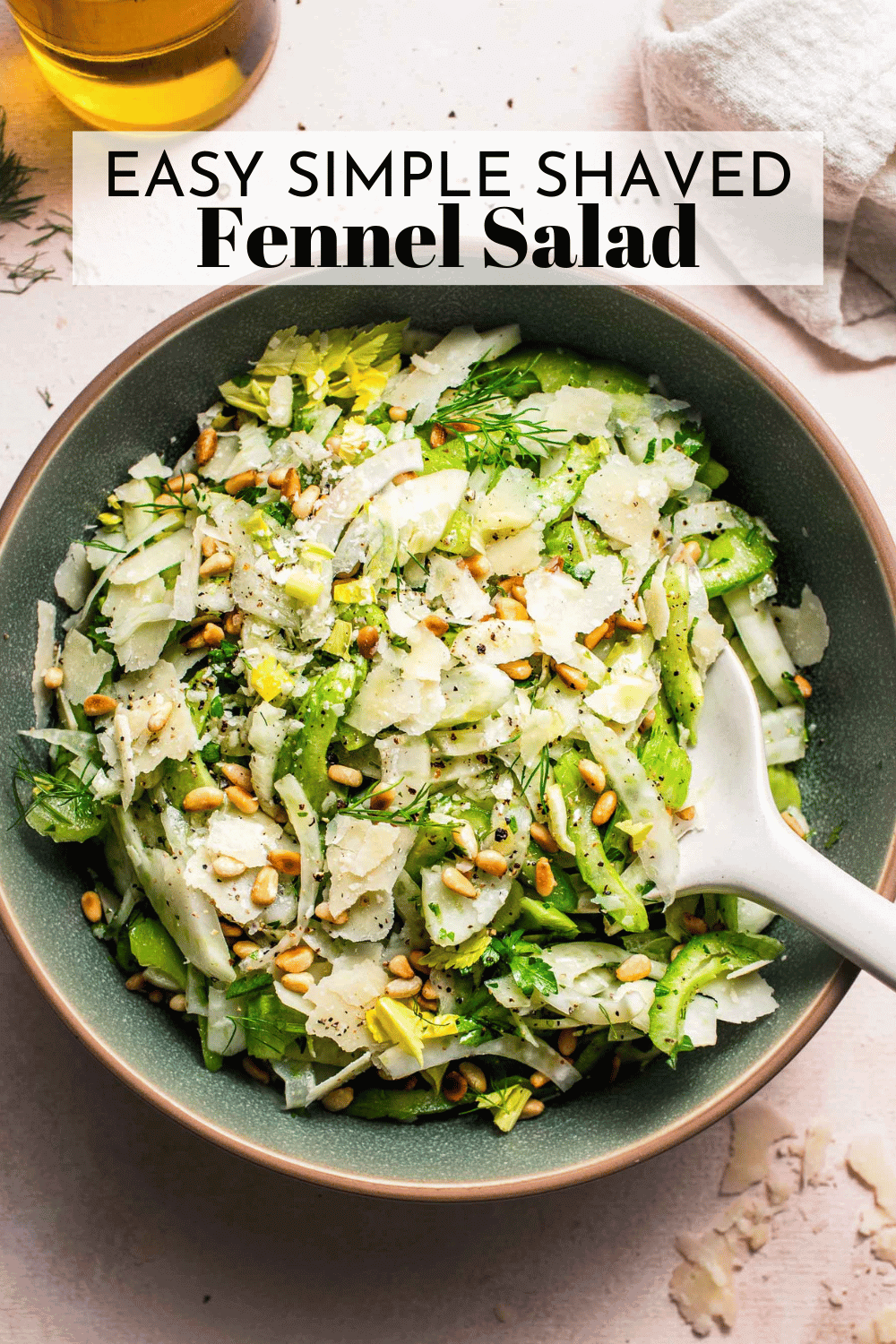Shaved Fennel and Celery Salad with Parmesan