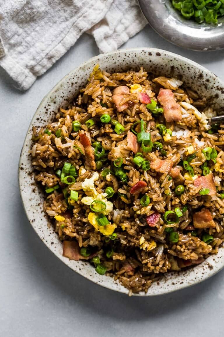 Instant Pot Fried Rice + VIDEO with Bacon - Platings + Pairings