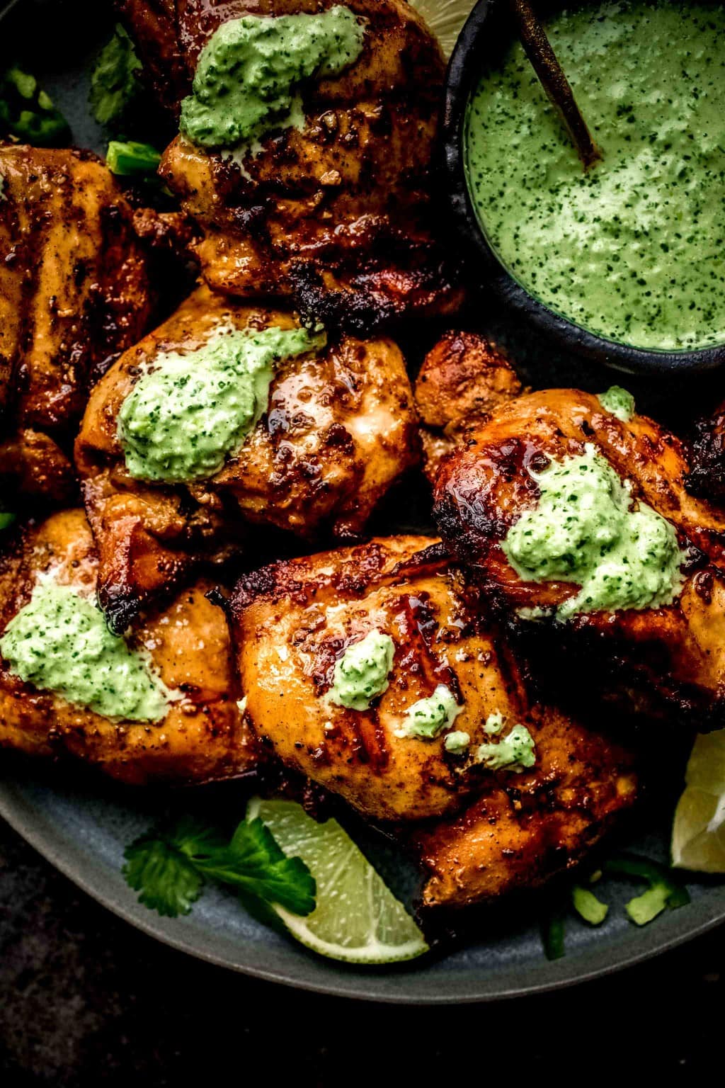 Peruvian Chicken with Green Sauce (Aji Verde)