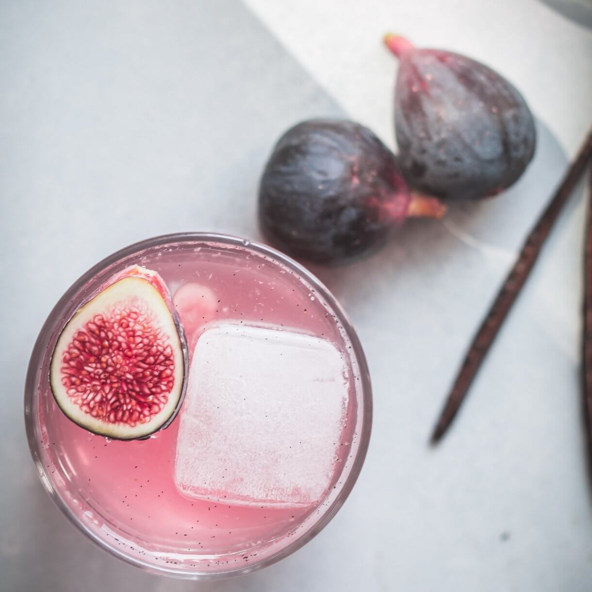 Vanilla Bean & Fig Cocktail - Platings + Pairings