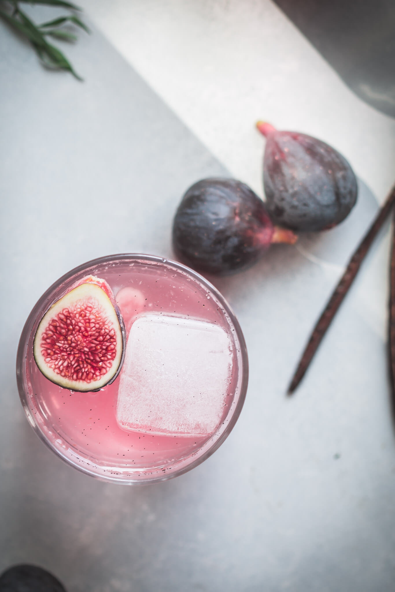 Vanilla Bean & Fig Cocktail - Platings + Pairings