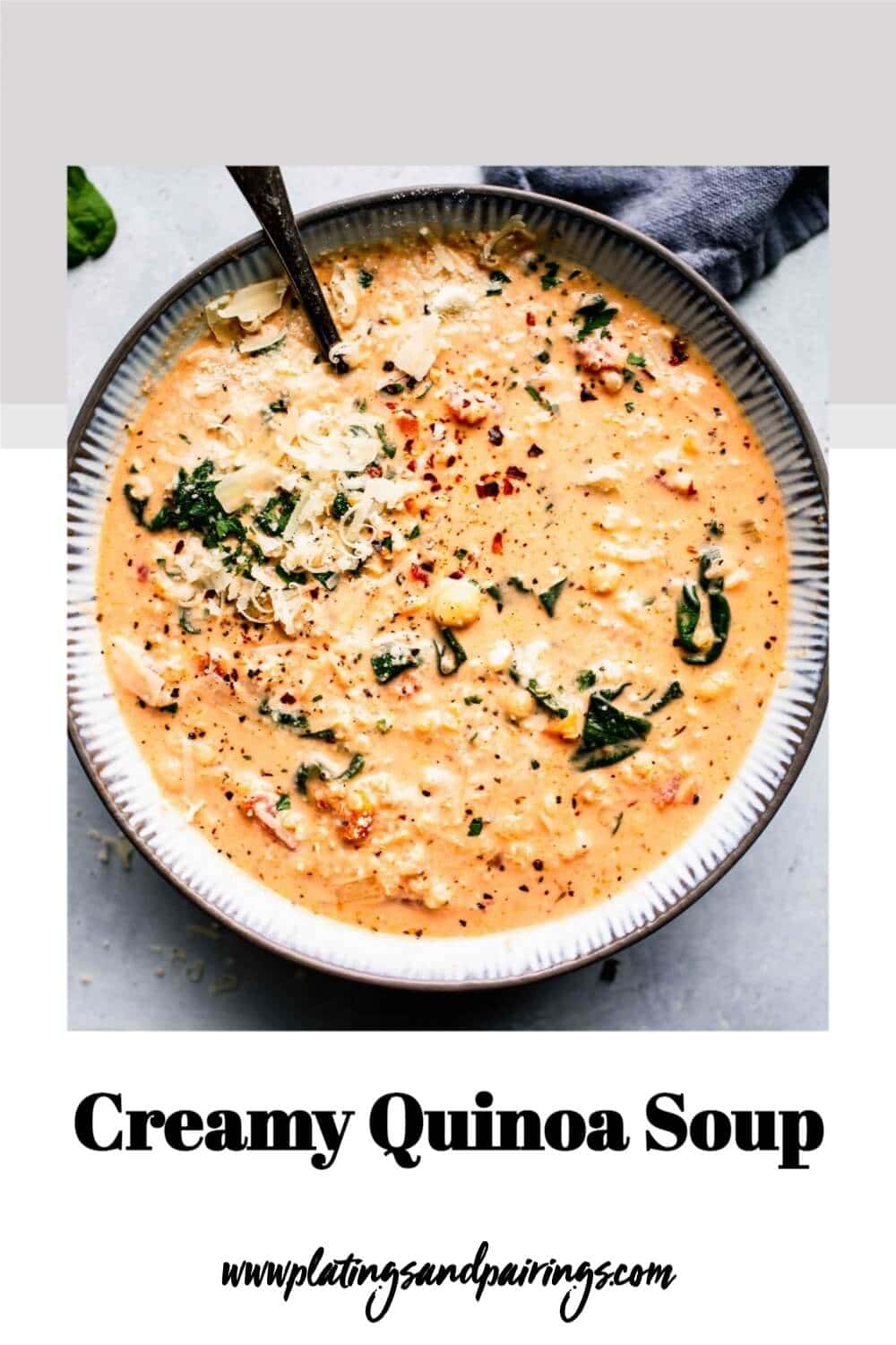 Quinoa Soup {Creamy + Delicious} | Platings + Pairings