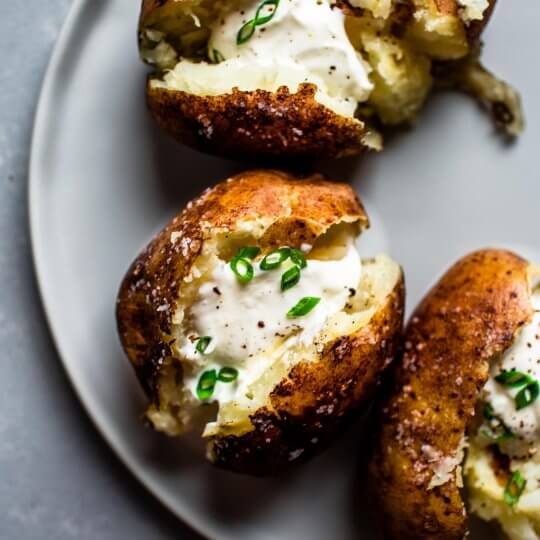 Crispy Instant Pot Baked Potatoes (Perfectly Fluffy Every Time)