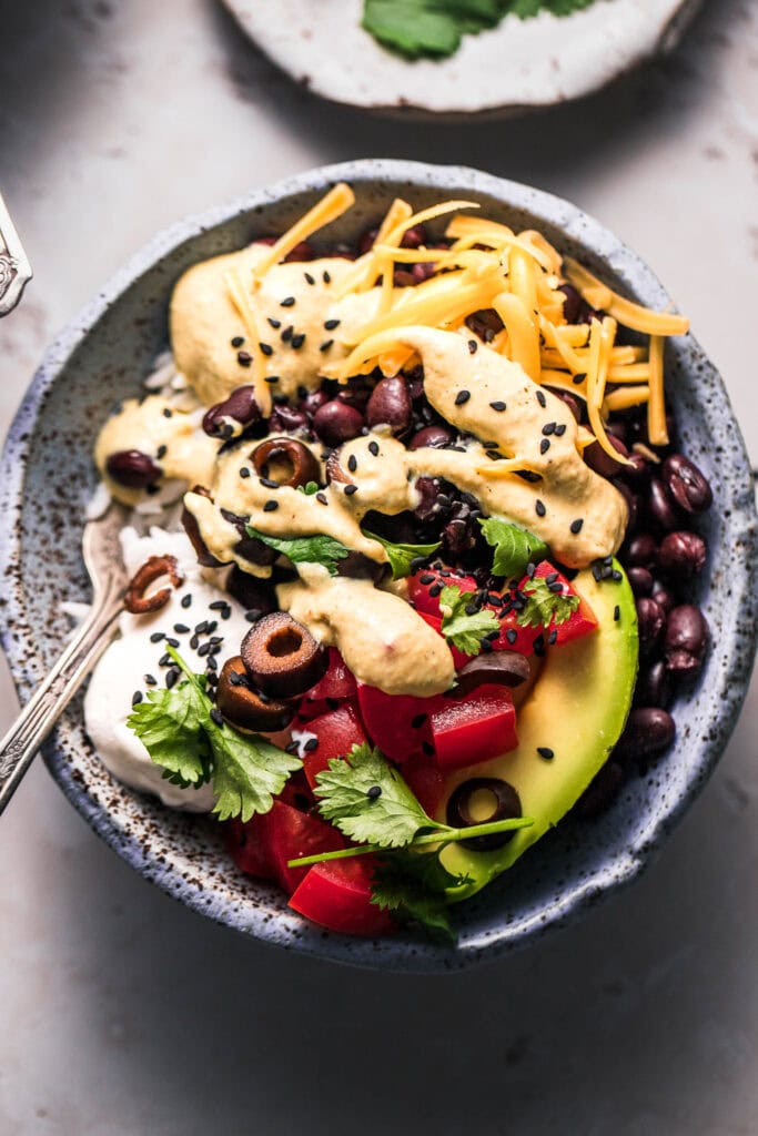 Cafe Yumm Sauce Recipe + How to Make a Yumm Bowl