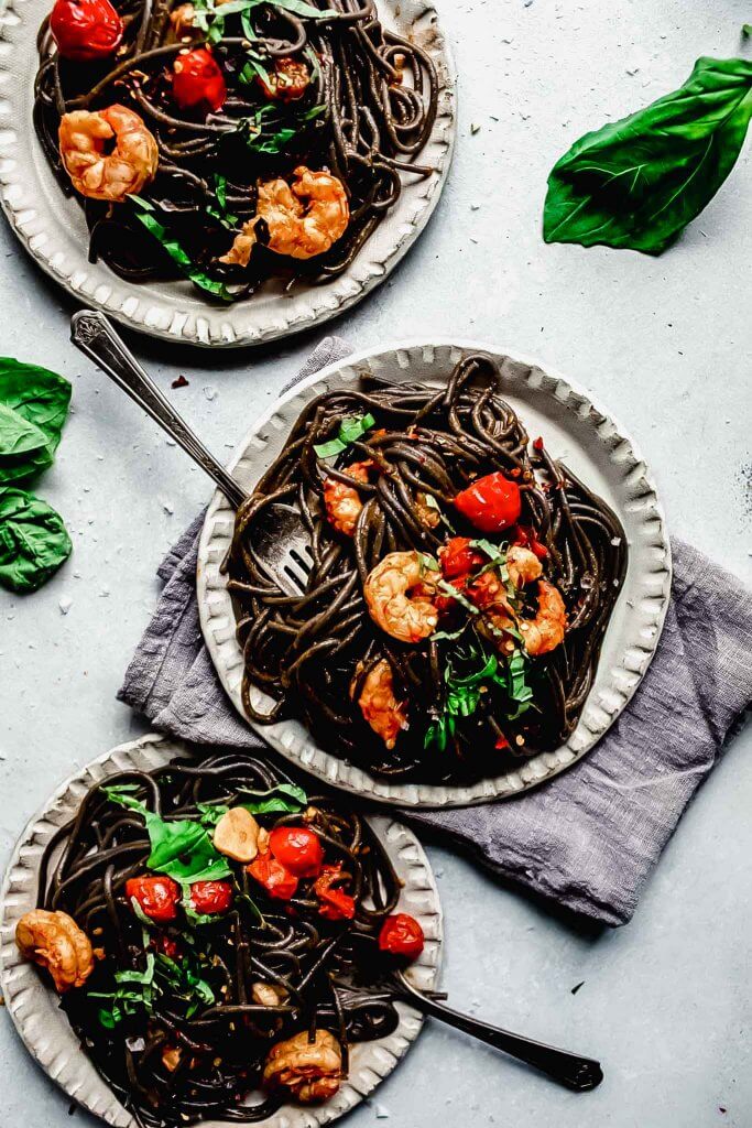 The BEST Squid Ink Pasta Recipe with Shrimp