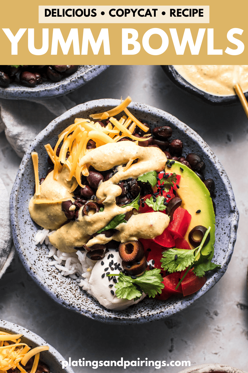 Cafe Yumm Sauce Recipe + How to Make a Yumm Bowl