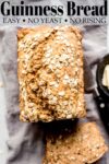 Irish Guinness Bread (Quick + Easy Recipe with No Rising!!!)