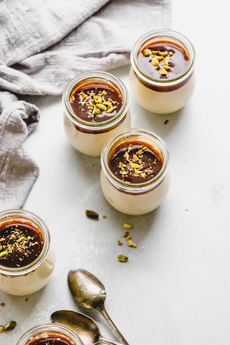 Creamy Butterscotch Budino Recipe with Salted Caramel Sauce