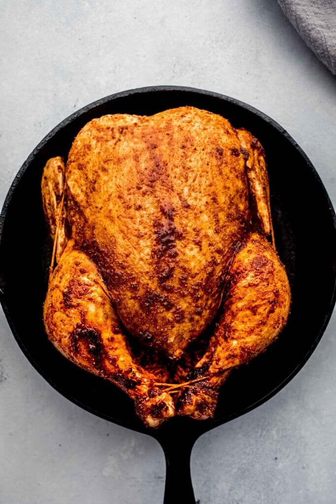 Easy Roasted Chicken (Juicy + Crispy Skin!)