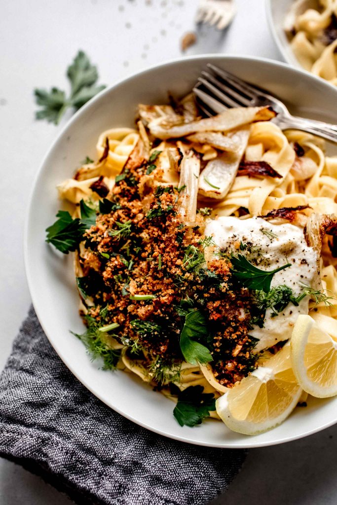 Roasted Fennel Pasta with Ricotta