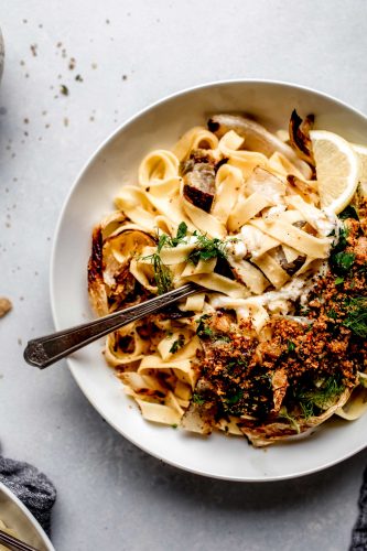 Roasted Fennel Pasta with Lemon & Ricotta