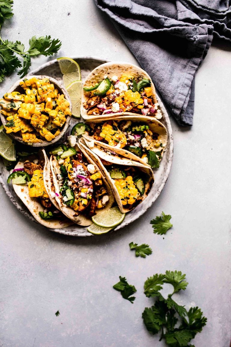 Mexican Street Corn Tacos (Easy Tacos with Corn)