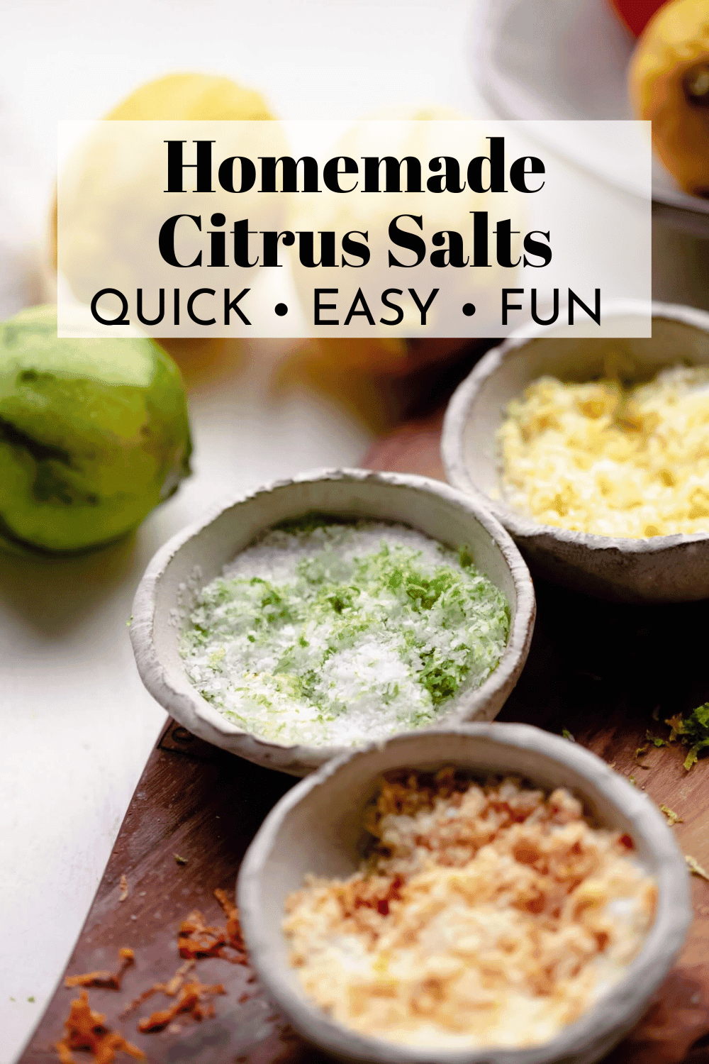How to Make Citrus Salt (Easy DIY Food Gift Idea) - Platings + Pairings