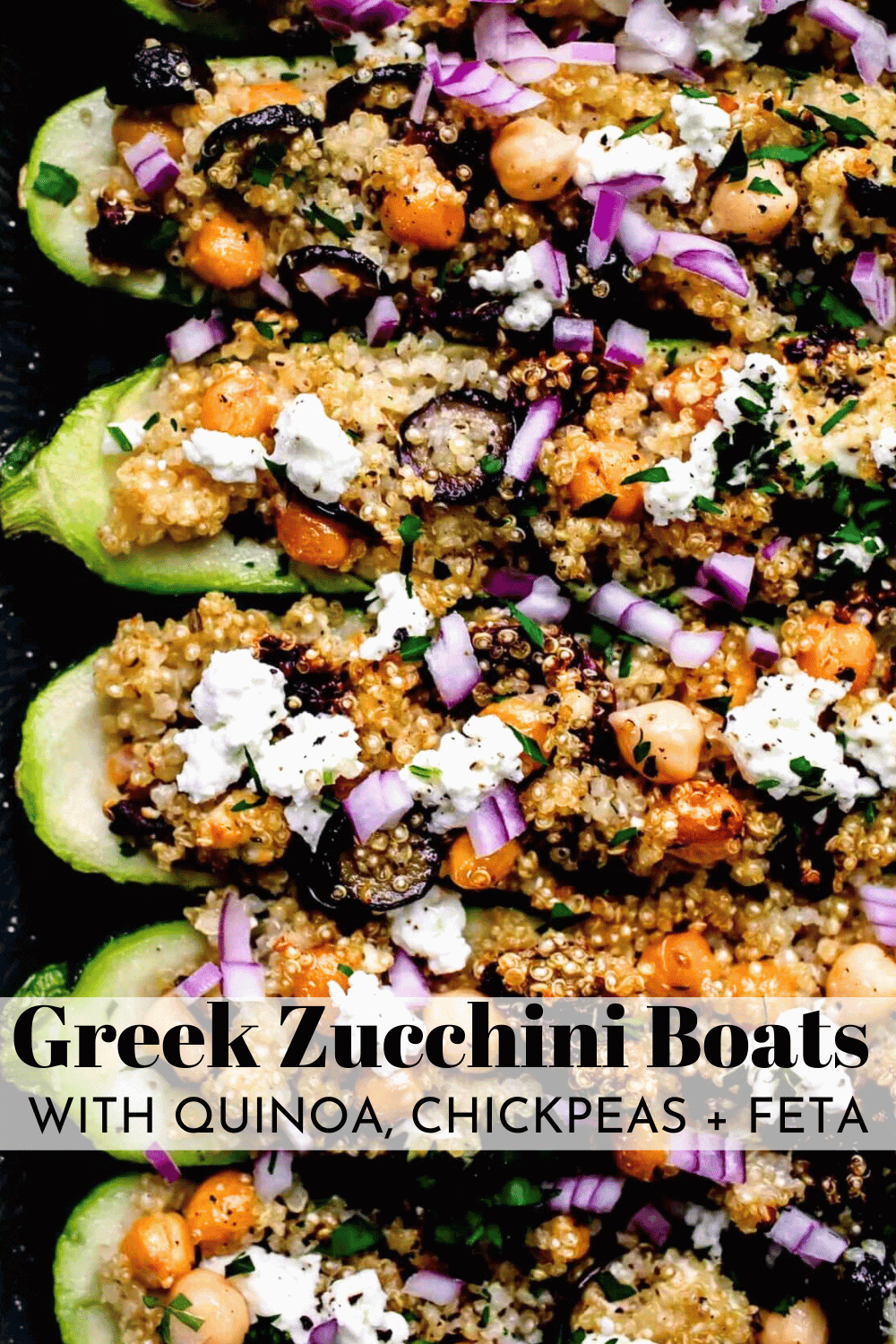 Easy Greek Stuffed Zucchini Boats (Healthy 30-Minute Recipe)