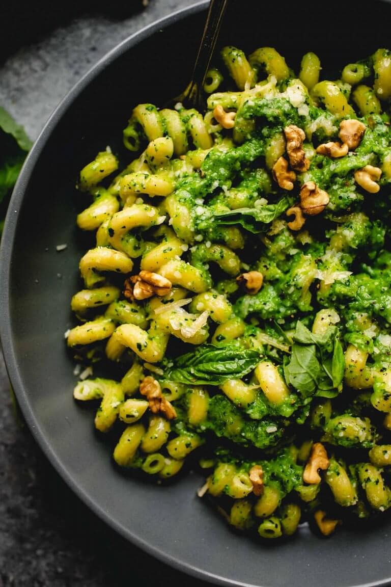 Broccoli Walnut Pesto Pasta