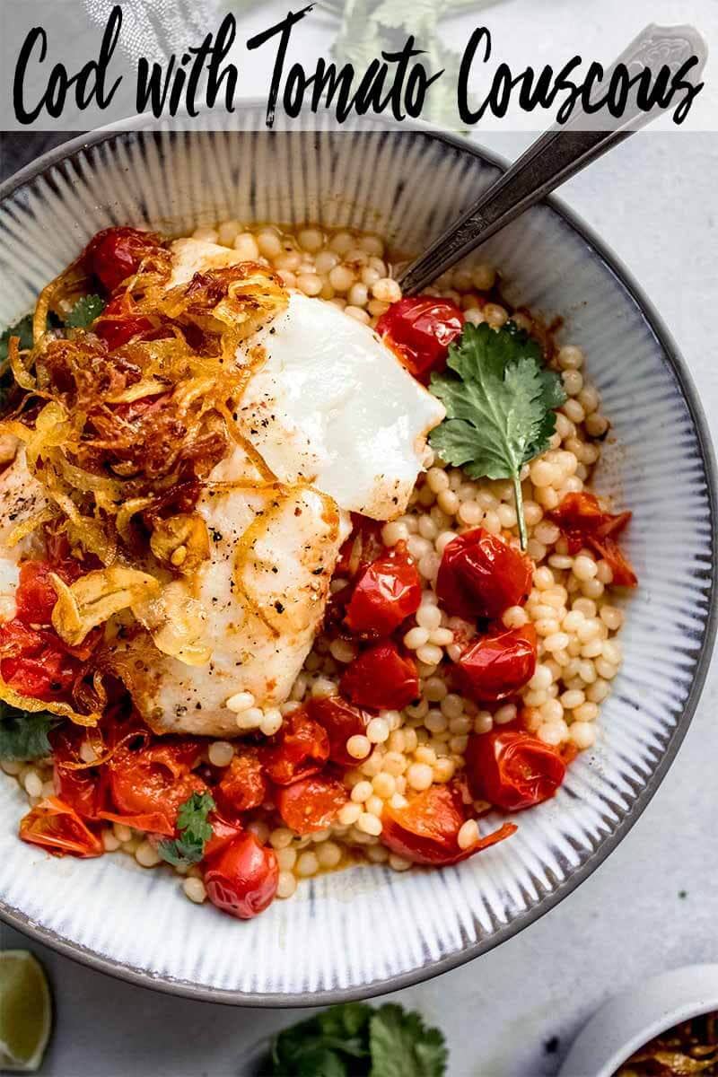 Tomato Poached Fish with Crispy Shallots + Chili