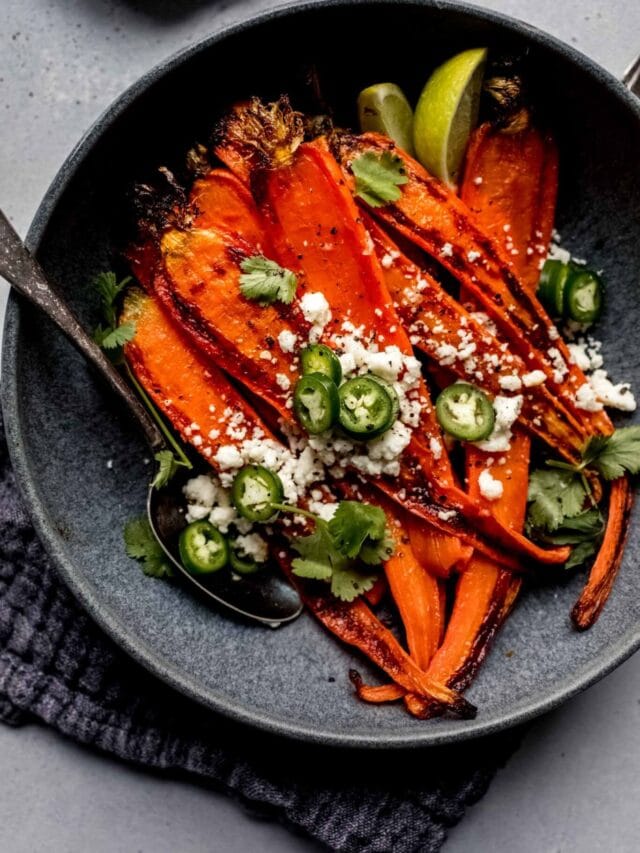 Elote Style Roasted Carrots - Platings + Pairings