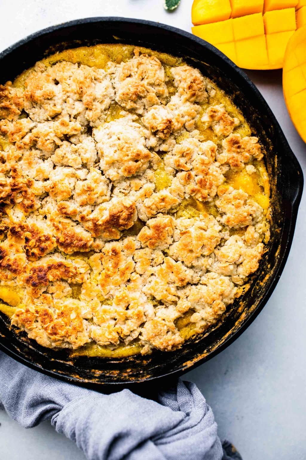 The BEST Mango Cobbler Recipe