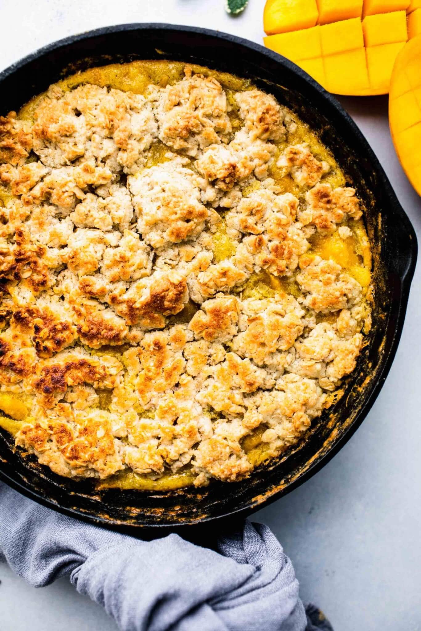 The BEST Mango Cobbler Recipe