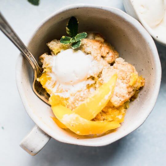 The BEST Mango Cobbler Recipe