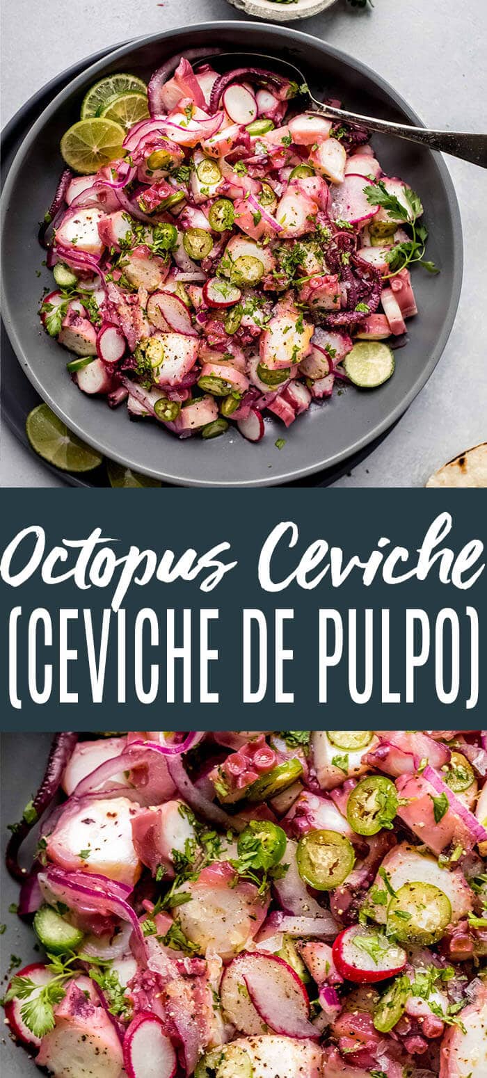 Easy Octopus Ceviche Recipe (Ceviche de Pulpo) - Platings + Pairings