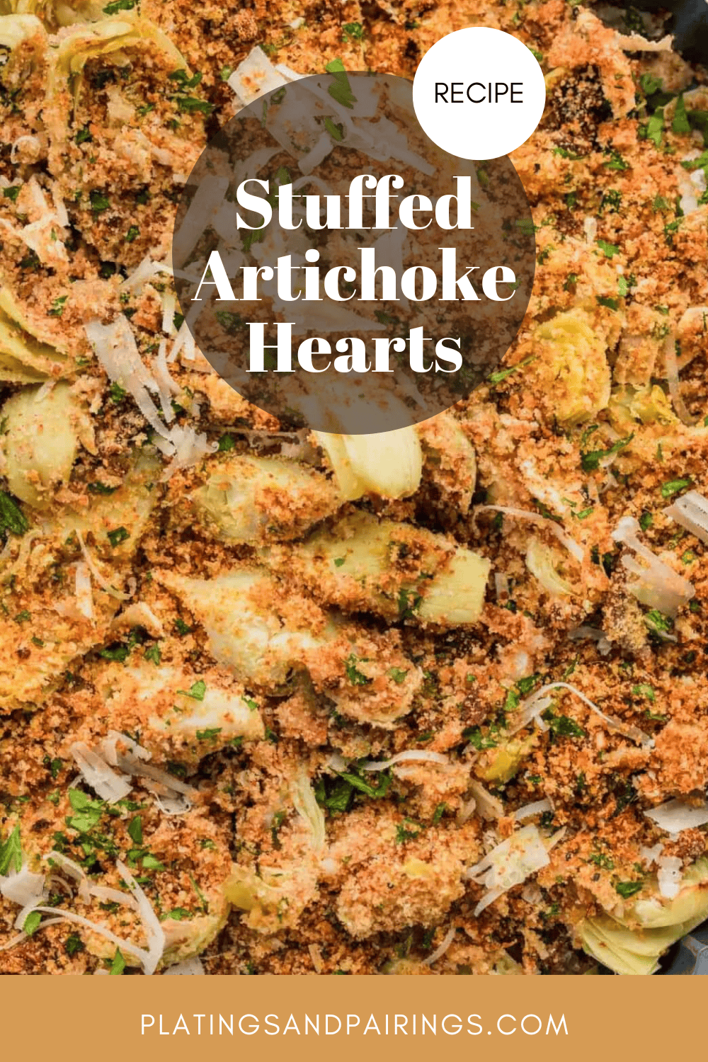 Stuffed Artichoke Hearts with Breadcrumbs & Parmesan