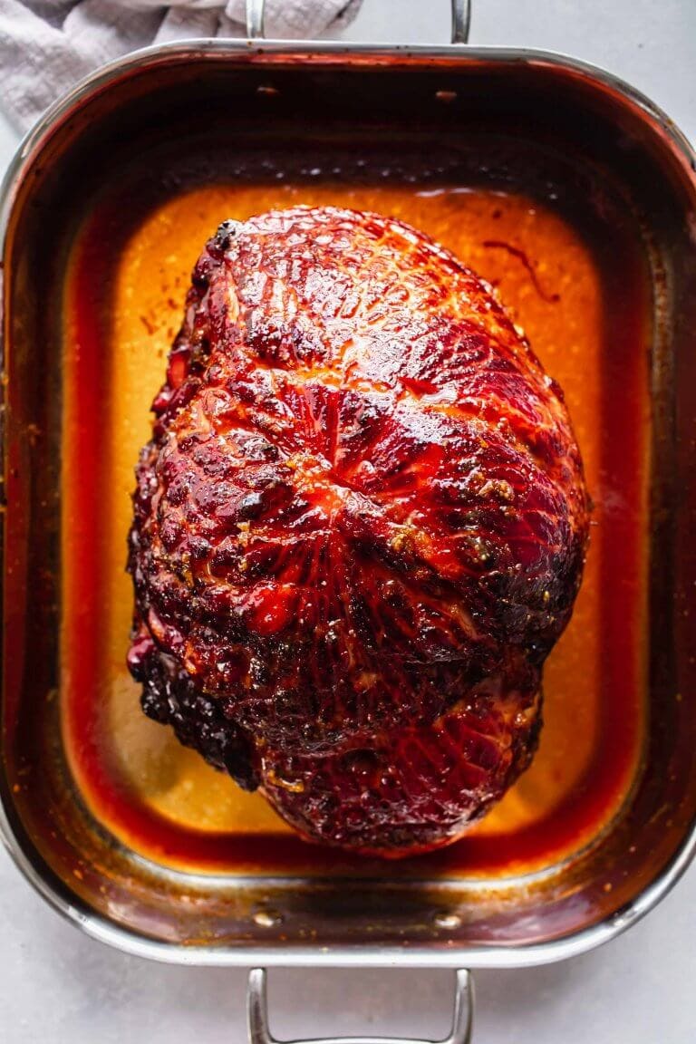Easy Pineapple Brown Sugar Ham Glaze Recipe with Mustard
