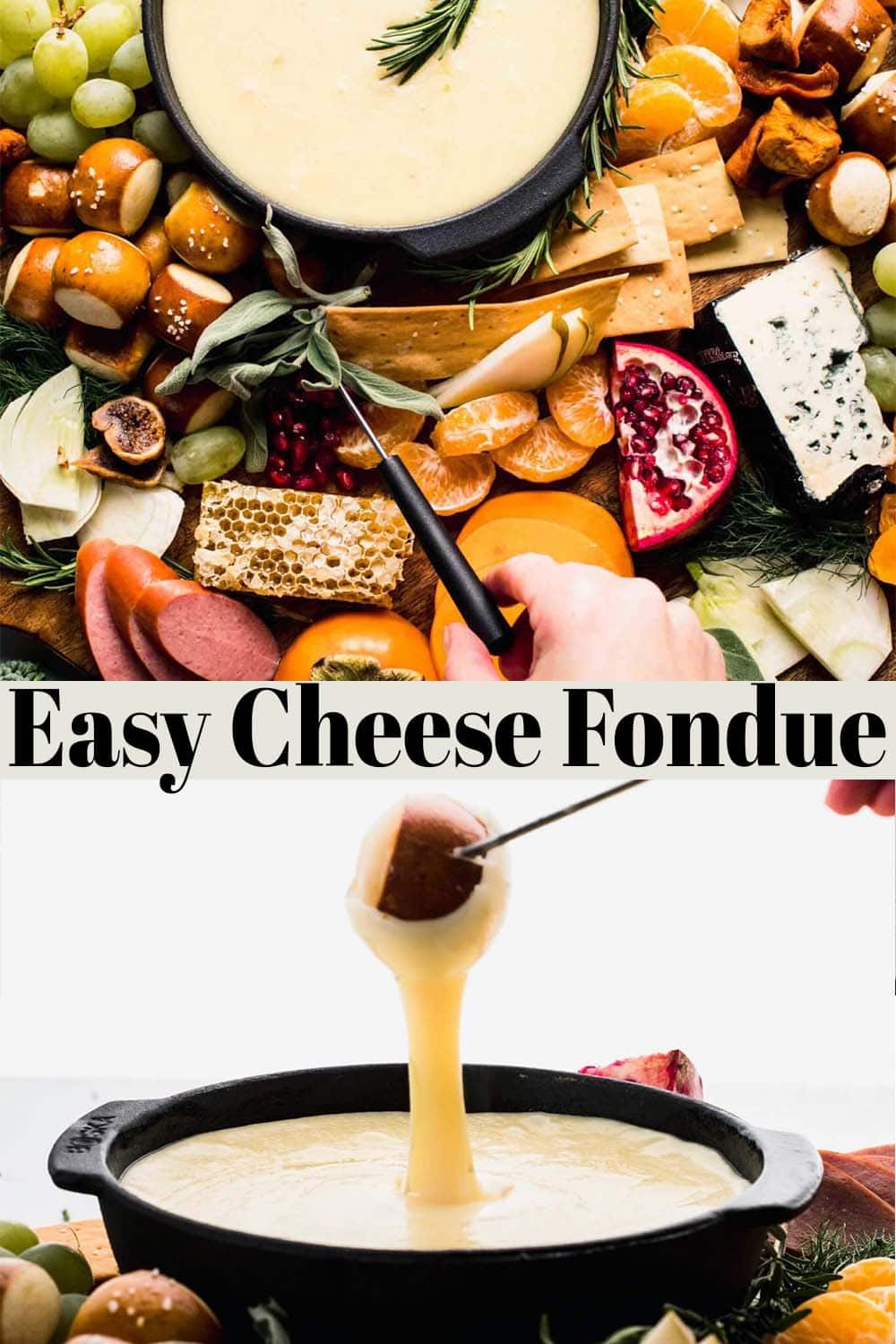 Classic Cheese Fondue Recipe (White Wine Fondue) - Platings + Pairings
