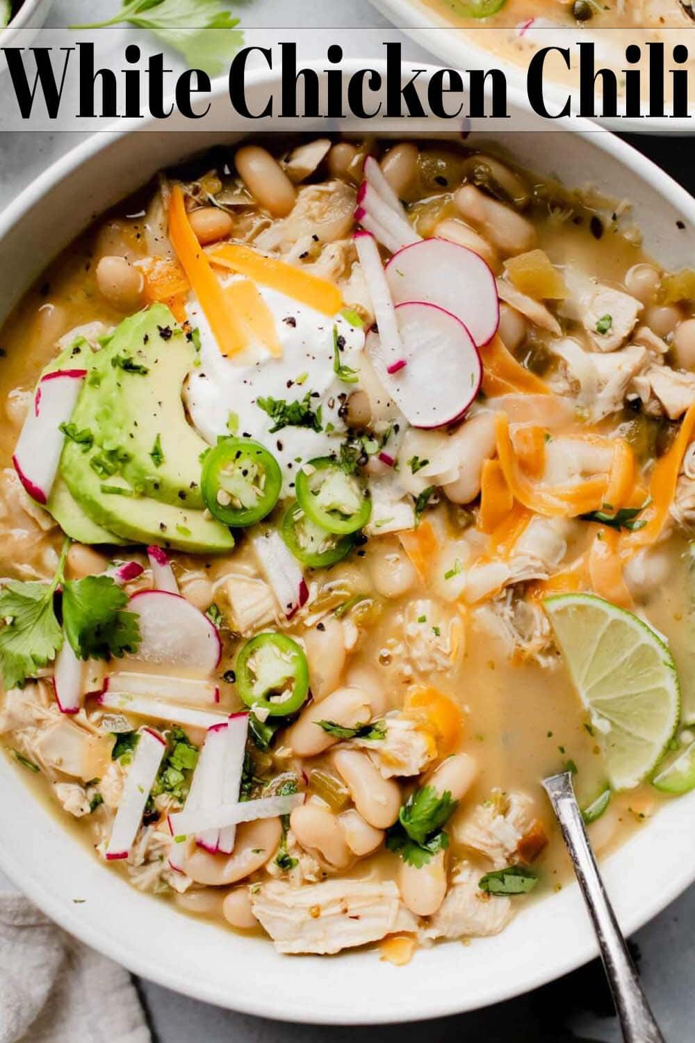 Easy White Chicken Chili Recipe - Platings + Pairings