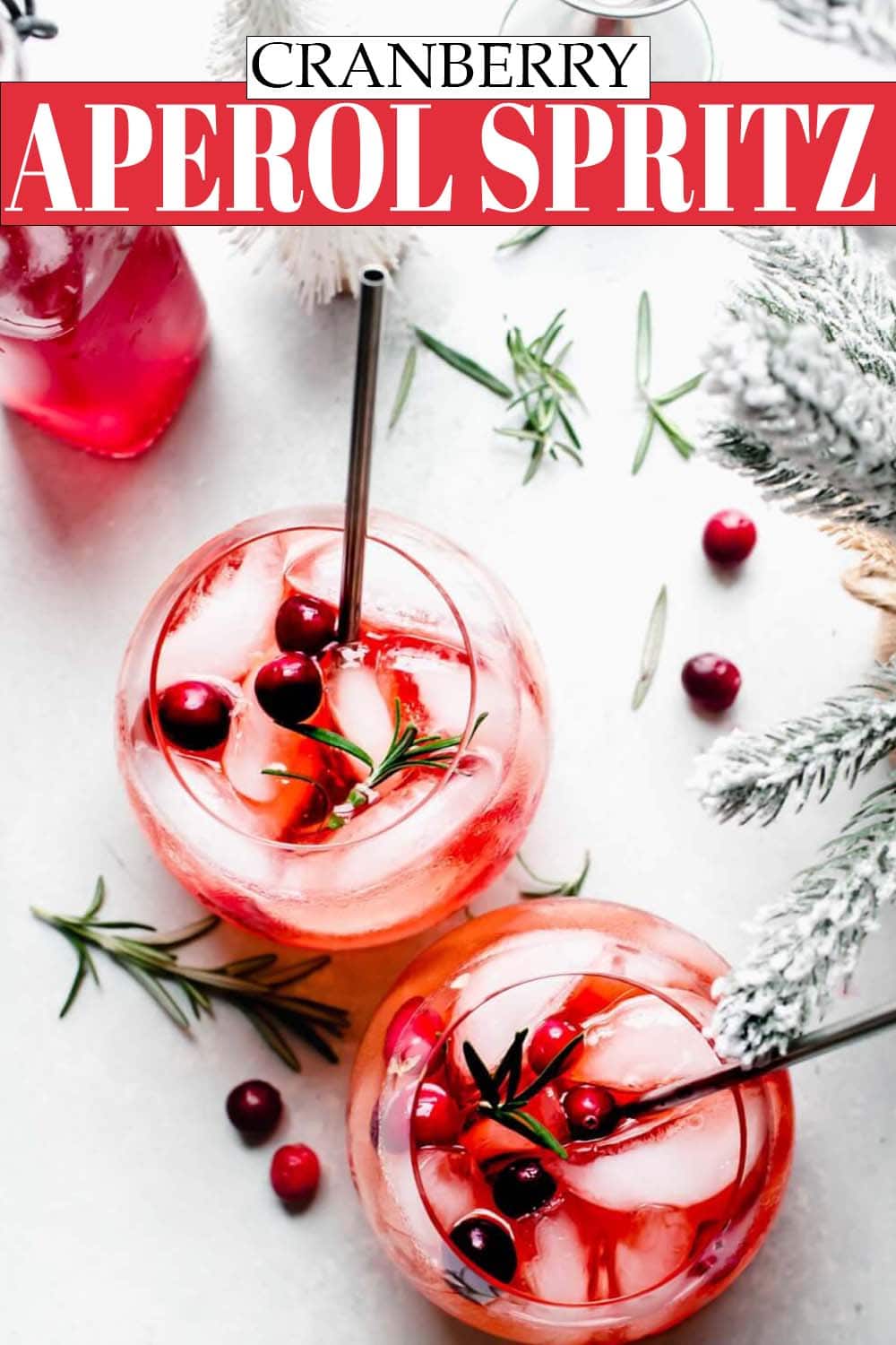 Cranberry Aperol Spritz