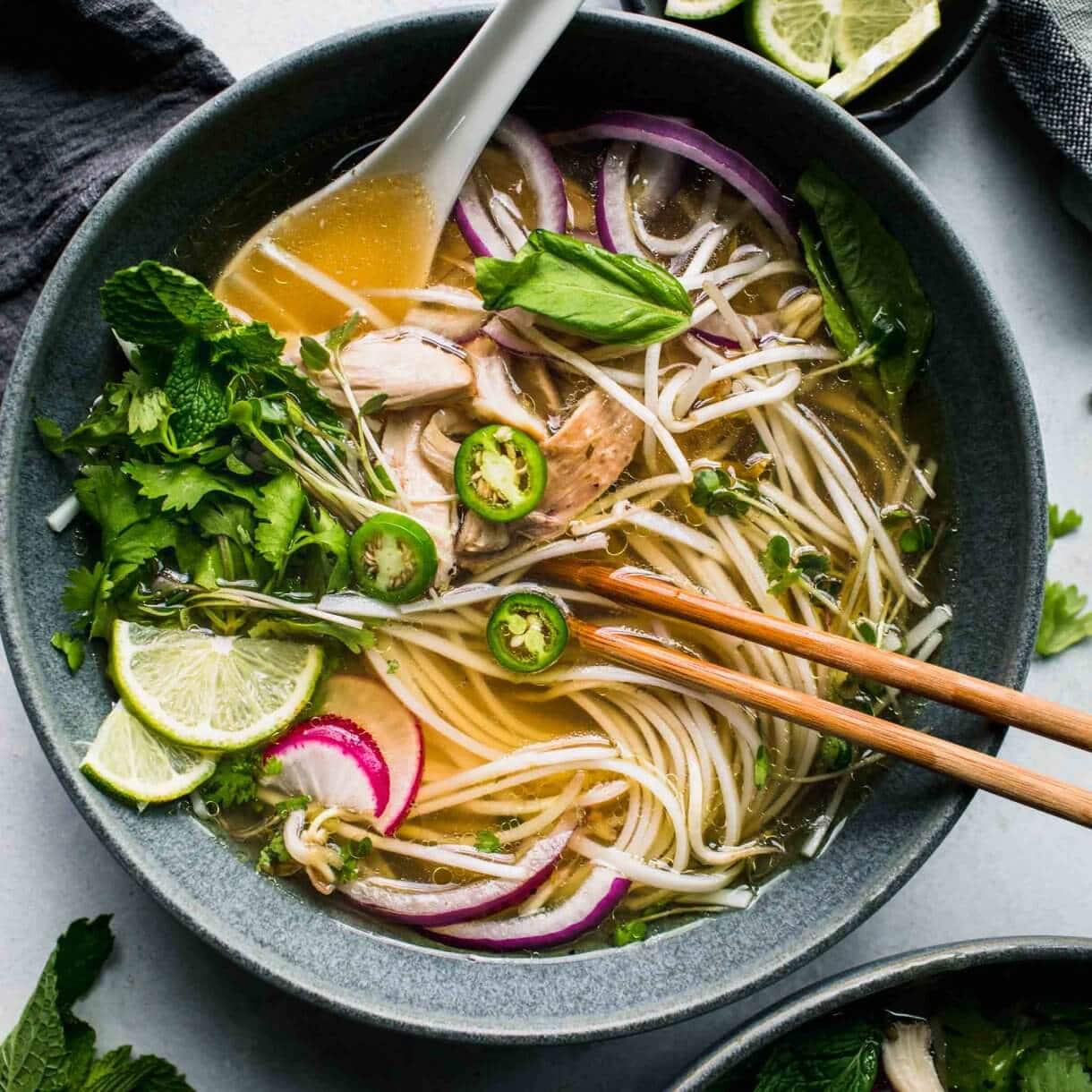 Instant Pot Chicken Pho (Vietnamese Pho Ga Recipe)