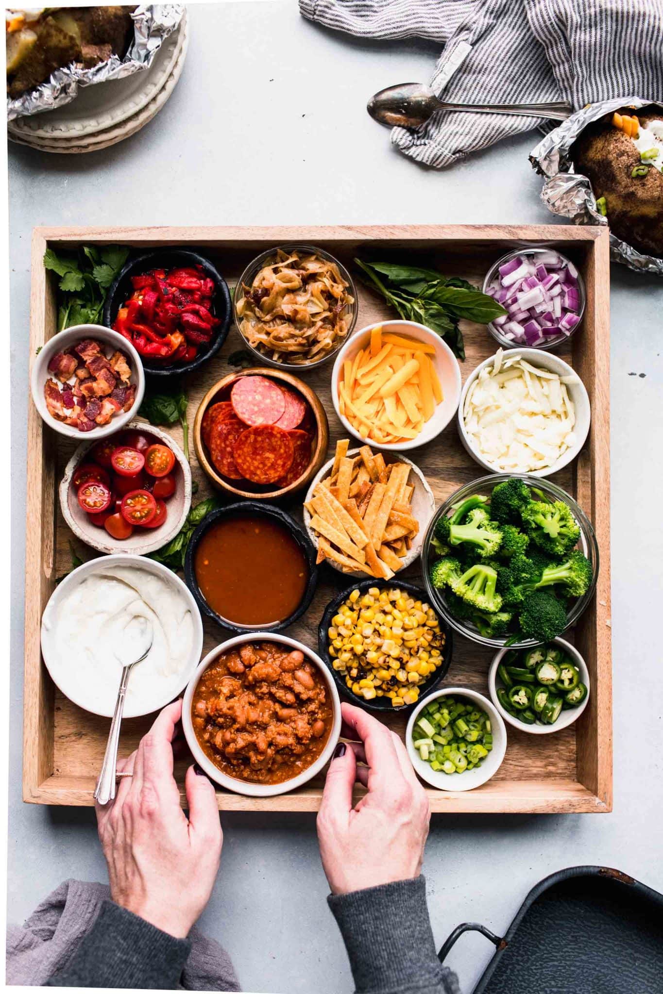 50+ Loaded Baked Potato Toppings - Platings + Pairings