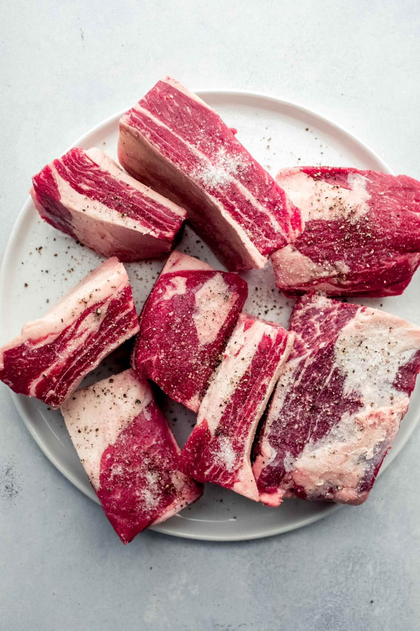 Red Wine Braised Short Ribs with Polenta