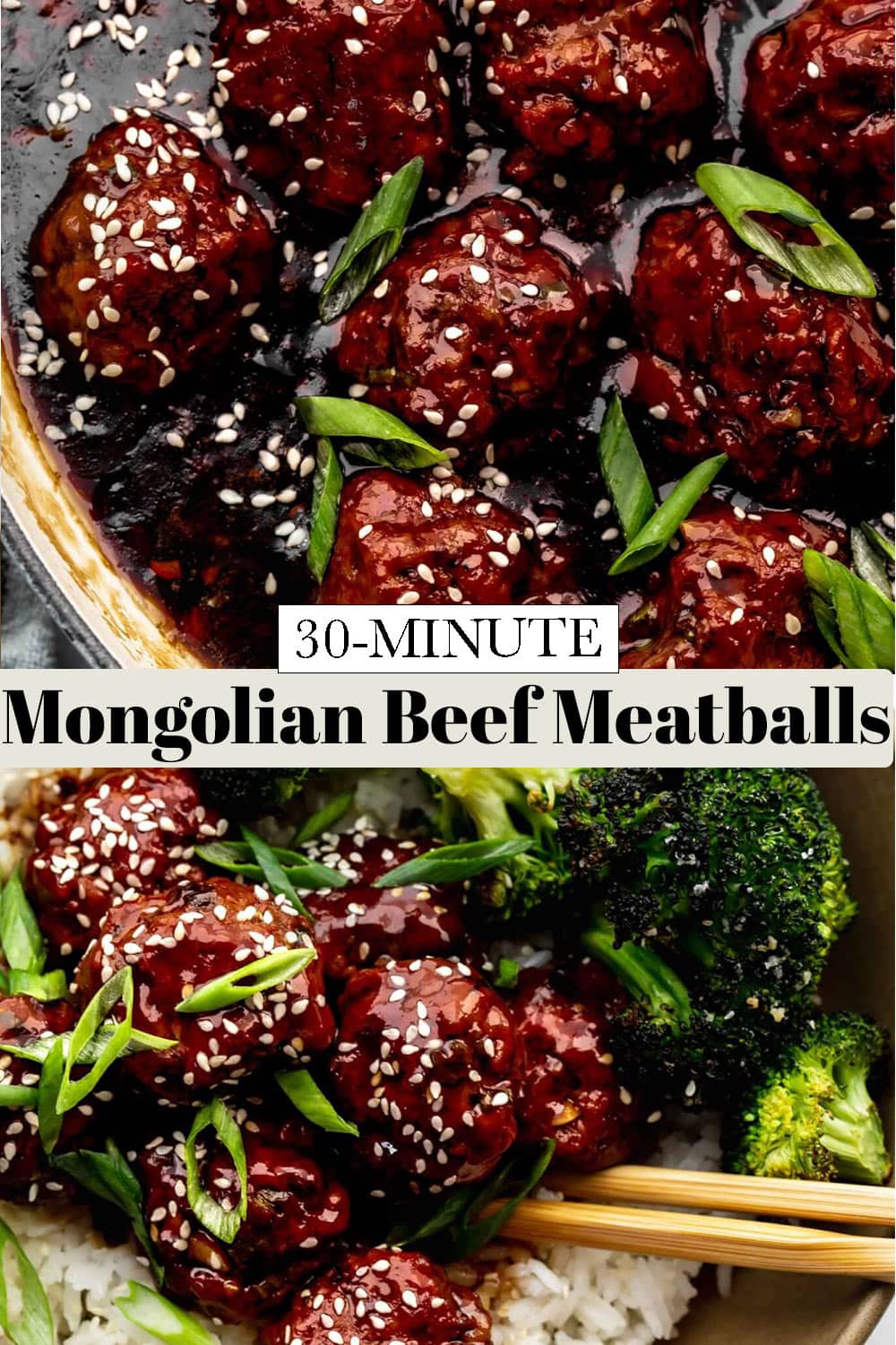 Sticky Mongolian Beef Meatballs // 30 Minute Recipe - Platings + Pairings