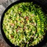 Sweet Pea Risotto with Lemon & Prosciutto