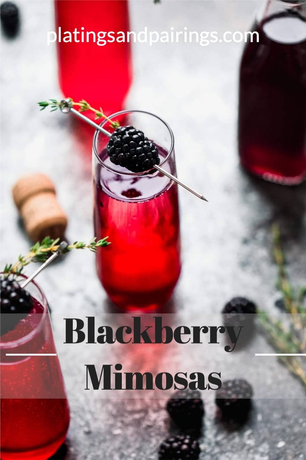 Blackberry Champagne Cocktail (Blackberry Bellini)