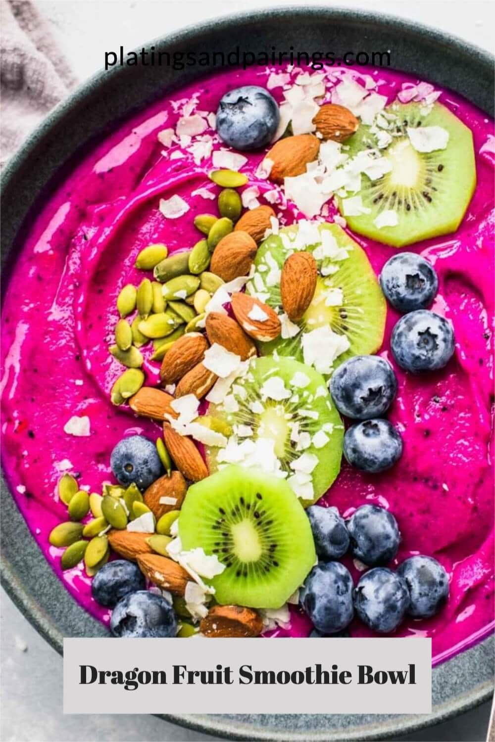 Dragon Fruit Smoothie Bowl Recipe (Pitaya Bowls)