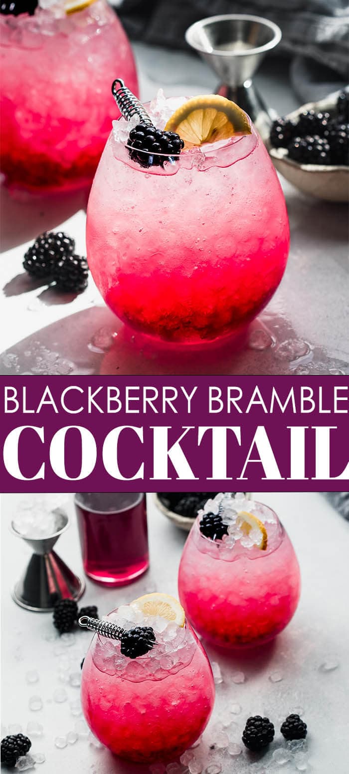 Blackberry Bramble Cocktail Recipe (+ Mocktail!)