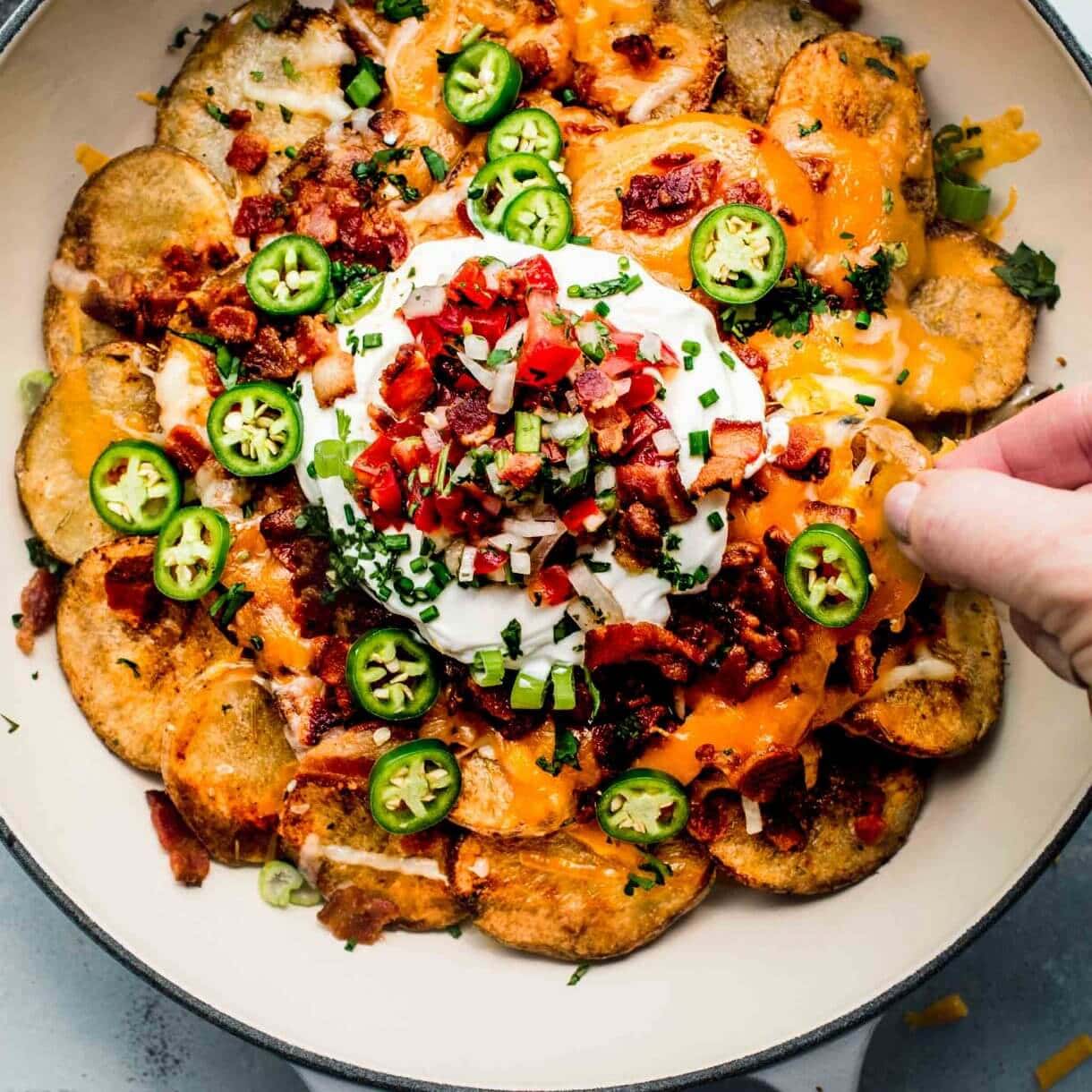 Irish Nachos Recipe (Irish Pub Potato Nachos)