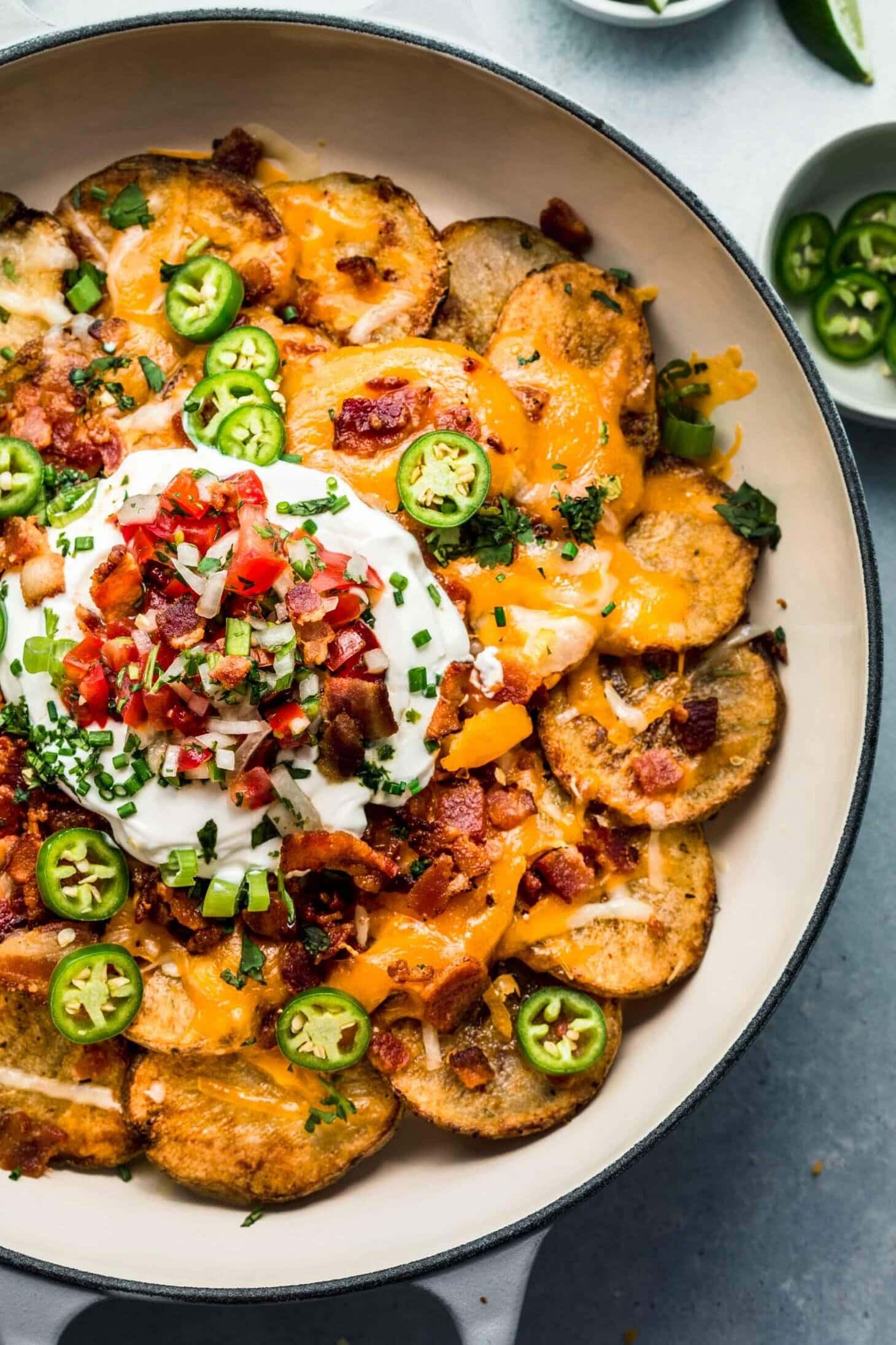 Irish Nachos Recipe (Irish Pub Potato Nachos)